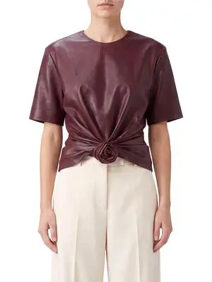 MAGDA BUTRYM Magda Butrym Twisted Rose Detail Top