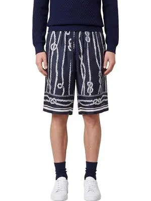 Dolce & Gabbana Nautical Print Shorts - Navy