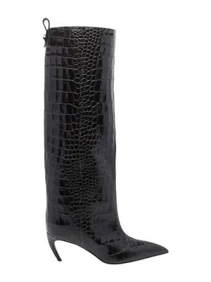 Attico Knee High Boots - Brown