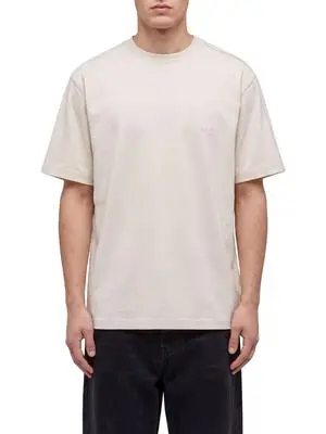 Y3 Relaxed Fit Cotton Jersey T-shirt With 3-stripes Logo - White