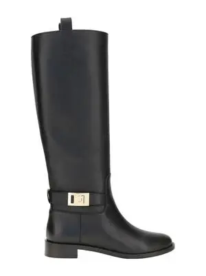 SALVATORE FERRAGAMO Ferragamo Knee High Boots With Buckled Detail