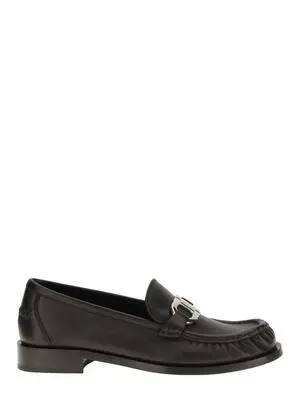 FERRAGAMO Horsebit Loafers - Black
