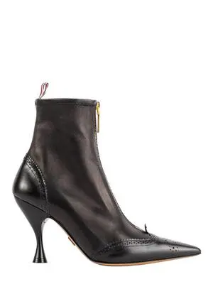 Thom Browne Zip Up Ankle Boots - Black