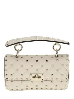 Valentino Garavani Valentino Rockstud Quilted Nappa Mini Bag Ivory