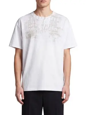 MAISON MARGIELA Cotton T-shirt With Numeric Logo And Dropped Shoulders Ice