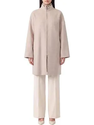 Fabiana Filippi Fabiana Filippi Zip Up Coat Beige