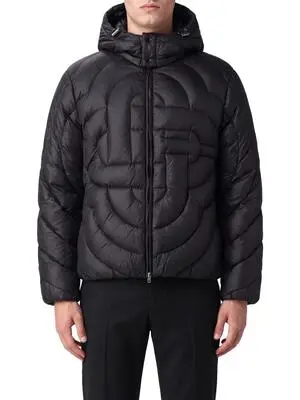 Casablanca Short Quilted Nylon Down Jacket With Detachable Hood - Black