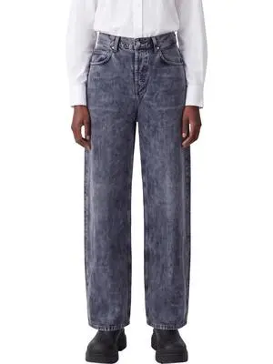 HAIKURE Wide Leg Corduroy Trousers - Grey