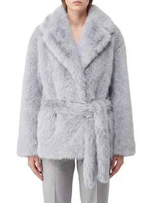 Pinko Fur Coat - Blue