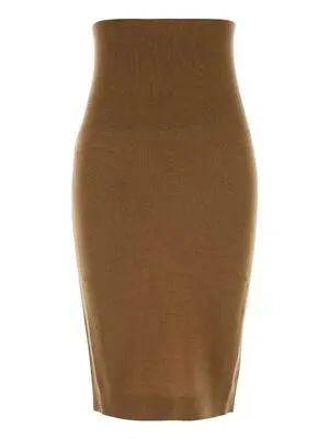 Stella McCartney Camel Wool Skirt - Brown