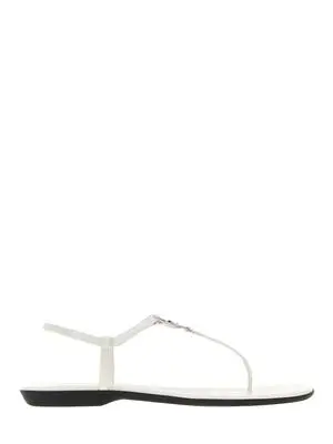 Gucci Leather Sandals - White