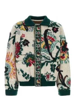 Sacai Embroidered Wool Sweater - Multicolor
