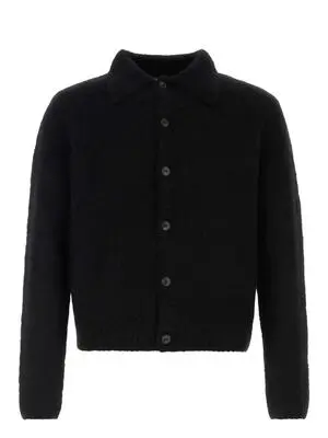 Dries Van Noten Alpaca Blend Cardigan - Black