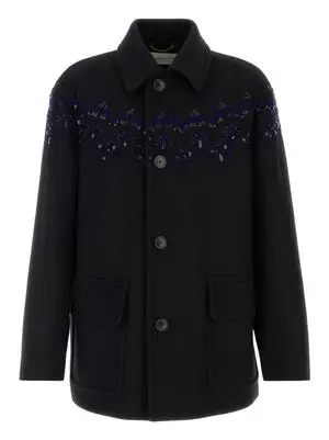Dries Van Noten Wool Blend Randale Coat - Black