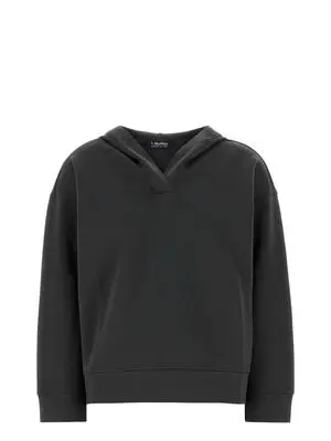 MAX MARA S MAX MARA Dark Grey Cotton Blend Sweatshirt
