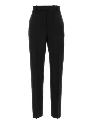 JIL SANDER Virgin Wool Tailored Trousers - Black