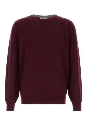 Brunello Cucinelli Melange Cashmere Sweater - Red
