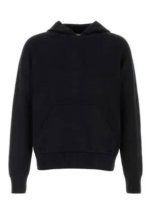 Palm Angels Cotton Oversize Sweatshirt - Black