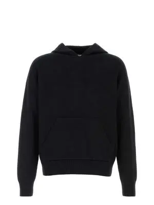 Palm Angels Oversized Cotton Sweatshirt - Black