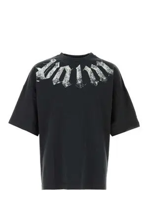 Palm Angels Cotton Oversize T-shirt - Black