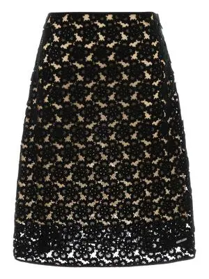 Miu Miu Lace Skirt - Black