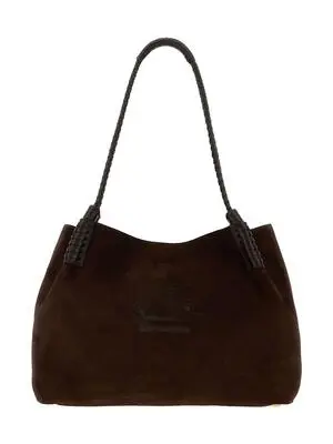 Etro Sark Suede Medium Libra Shopping Bag - Brown