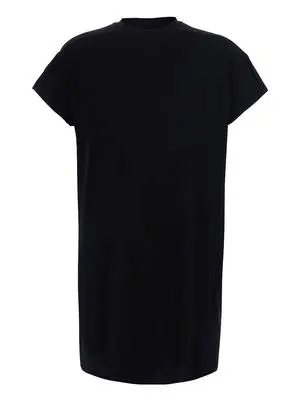 Rick Owens Rick Owens Men 'Jumbo' Black T-Shirt With Ribbed Crew Neck And Dropped Shoulders In Cotton For Men Multicolor