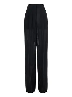 TOM FORD Light Virgin Wool High-waist Tailored Tuxedowide Leg Pleated Straight Pants - Multicolor