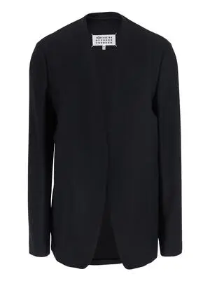 MAISON MARGIELA Jacket With Collar And Long Sleeves In Black Virgin Wool For - Multicolor