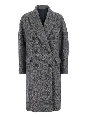 Brunello Cucinelli Double-breasted Coat - Multicolor