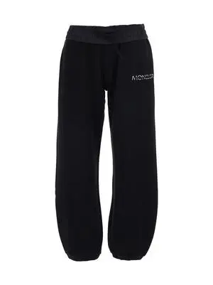 Moncler Cotton Logo Lettering Track Pants - Multicolor