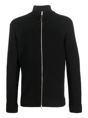 MAISON MARGIELA Maison Margiela Ribbed Knit Zip Cardigan