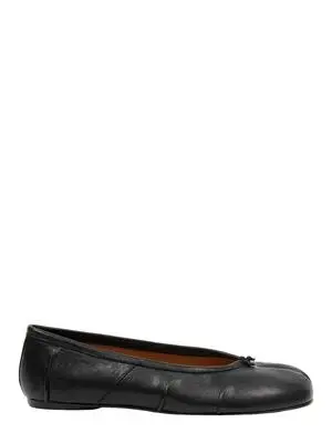 MAISON MARGIELA Tabi Ballet Flats In Nappa Leather - Black
