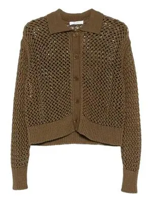 Max Mara Open-knit Cardigan - Brown