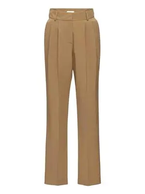 Magda Butrym Tailored Trousers With Double Pleats - Brown