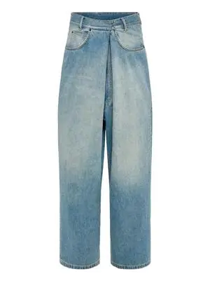 MAISON MARGIELA Faded Wrap-style Jeans - Blue