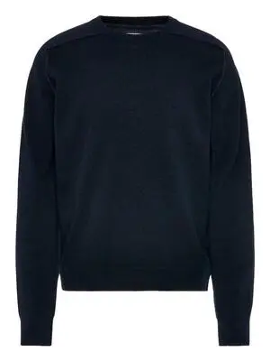 MAISON MARGIELA MAISON MARGIELA Four Stitches Crew Neck Wool Sweater Blue