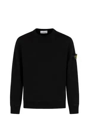 Stone Island Stone Island Men Sweatshirt With Appliqué Black