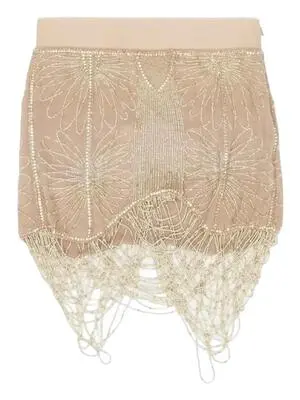Attico Mini Skirt - Silver