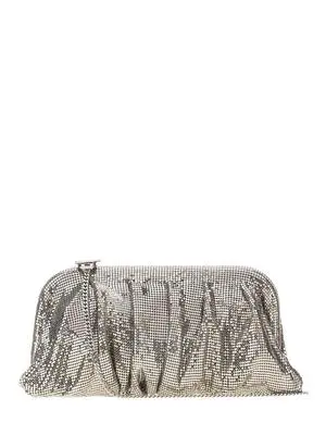 Benedetta Bruzziches Metal Knit Large Venus Clutch - Silver