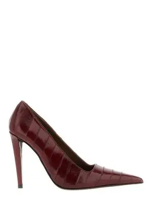 GIUSEPPE ZANOTTI Giuseppe Zanotti Burgundy Eel Leather Pumps