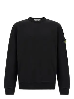 Stone Island Badge Sweatshirt - Black