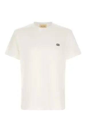 Valentino Garavani Vlogo Signature' T-shirt - White