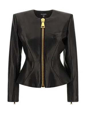 BALMAIN Balmain Women Leather Jacket