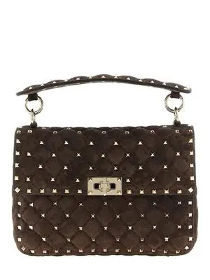 Valentino Garavani Rockstud Spike Mediium' Crossbody Bag - Brown