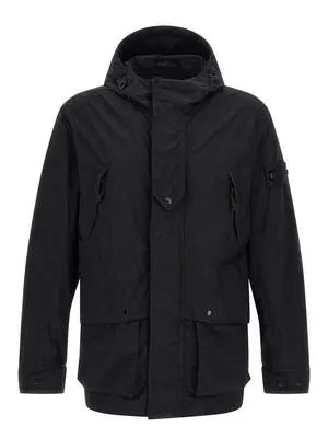 Stone Island Badge Ghost Jacket - Black