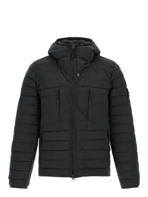 Stone Island 4100107 Down Jacket With Hood - Black