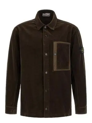 Stone Island 1200016' Overshirt - Brown