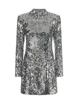 Balmain Sequin Dress - Silver
