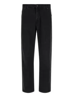Balmain Washed Denim Jeans - Black